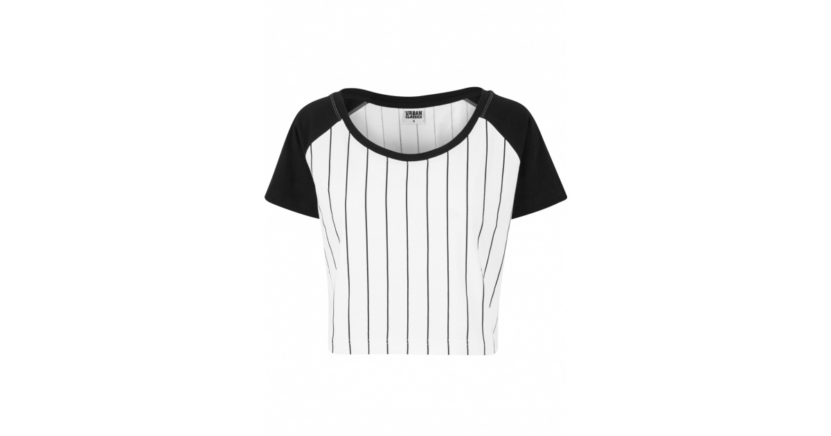 Urban Classics Ladies Cropped Baseball tee | Modstep.fi